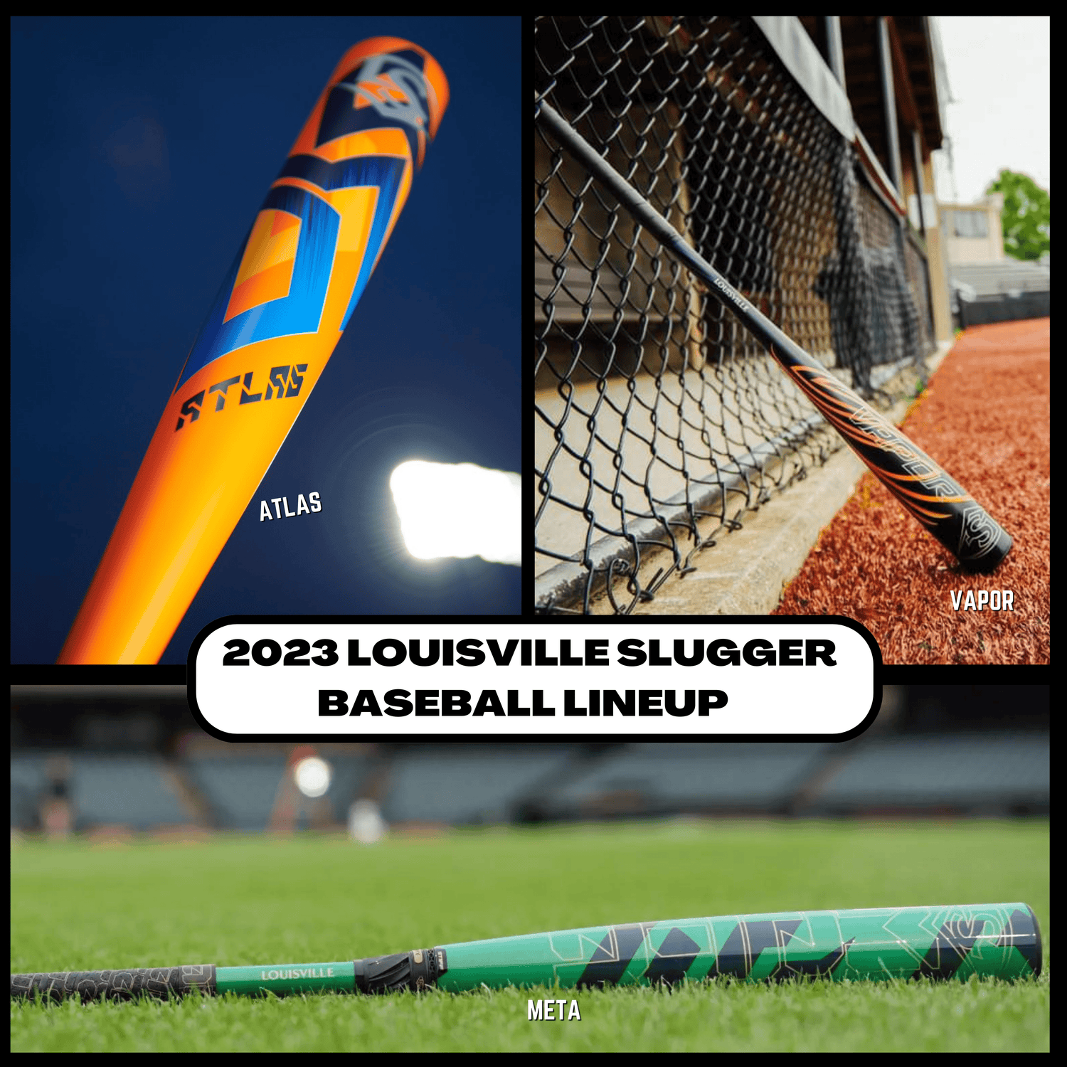 2023 Louisville Baseball Bat Lineup! Atlas, Meta and Vapor Review – HB ...