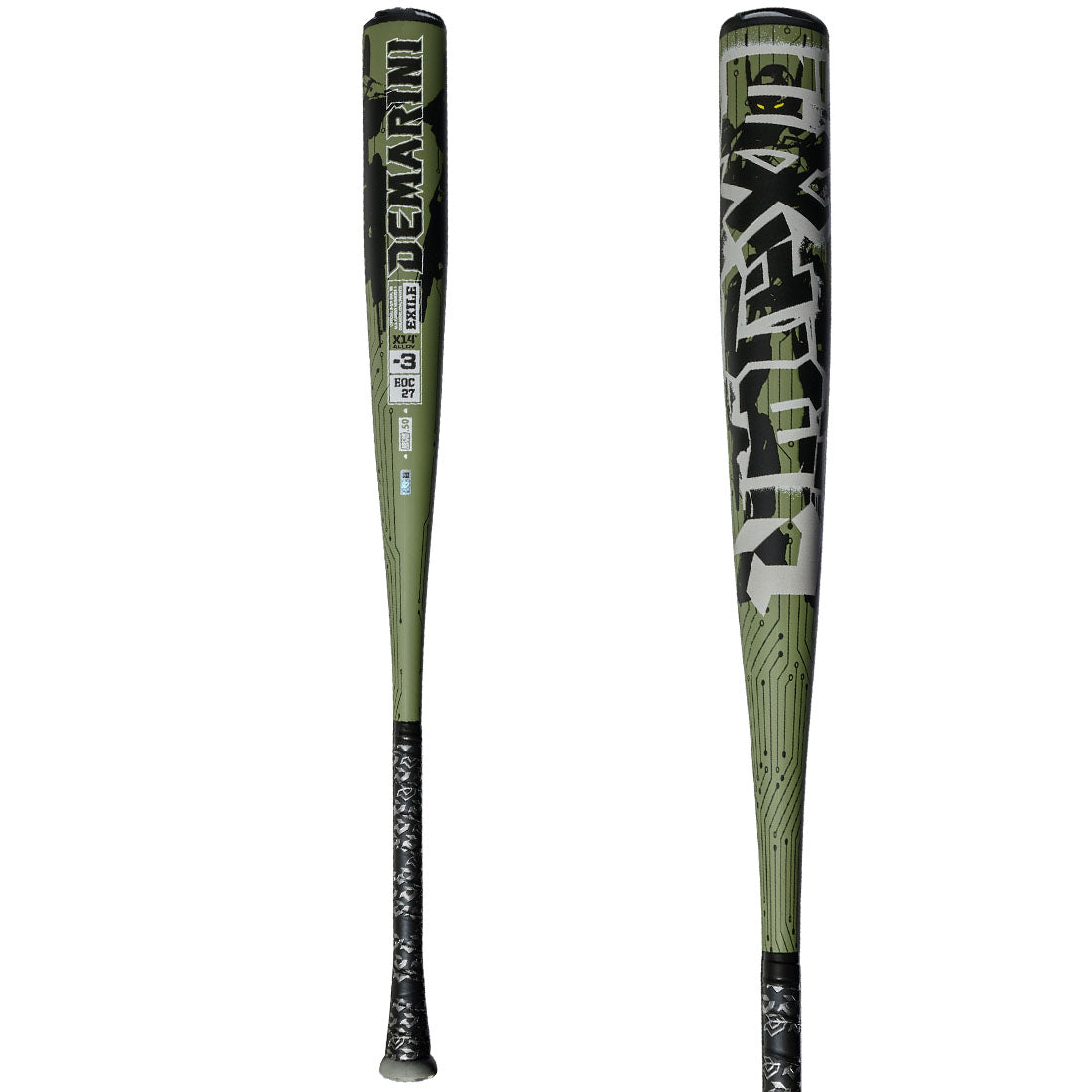 2027 DeMarini Exile BBCOR Baseball Bat | X14 Alloy | Damplify Knob – HB ...