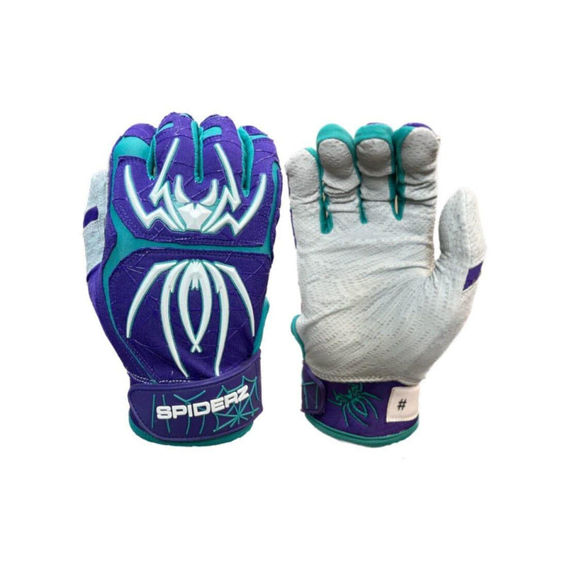 Shop the 2024 Spiderz ENDITE Batting Gloves: Purple / Teal / White – HB ...