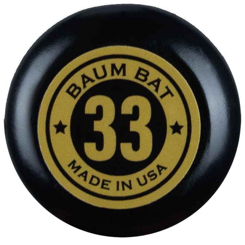 BAUM Bat Gold Stock (-3) Black Maple Baseball Bat w/ Flared Handle – HB ...