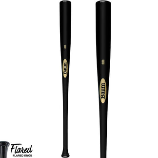 BAUM Bat Gold Stock (-3) Black Maple Baseball Bat w/ Flared Handle – HB ...