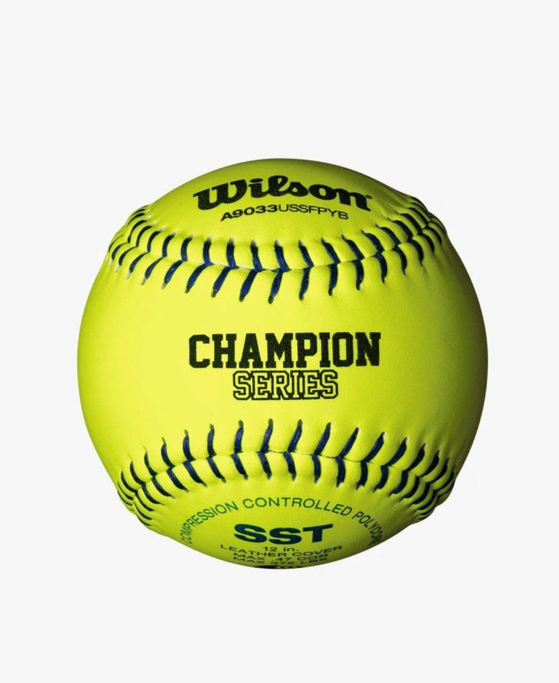 47 Cor 400 Compression Wilson NFHS Polycore Yellow Softballs - Case Of 3 Dozen High School Game ...