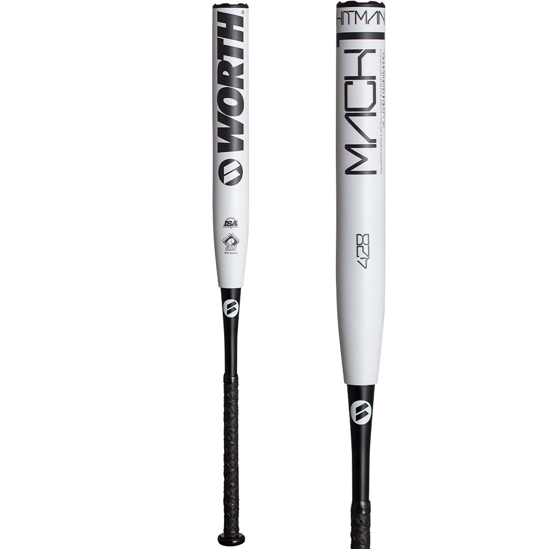 Softball Bat Black And White